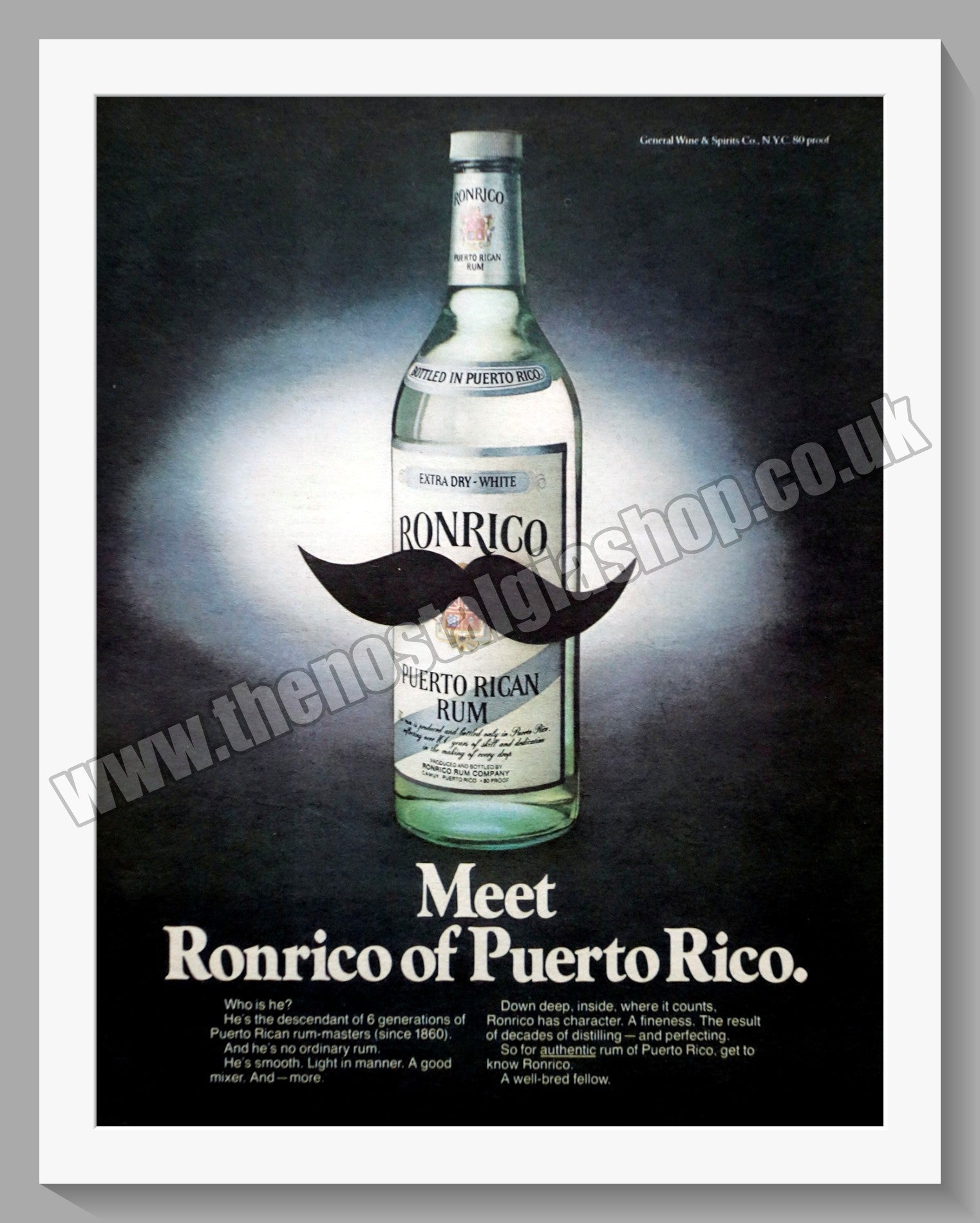 Ronrico Puerto Rican Rum. Original Advert 1978 (ref AD300446) – The ...