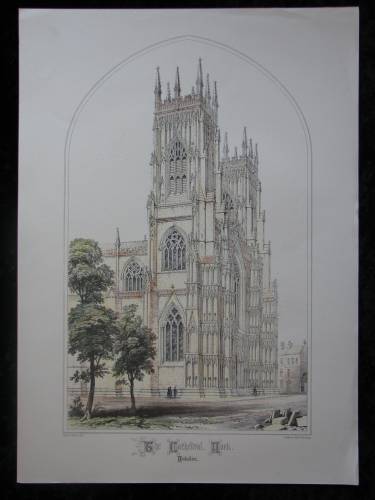York Cathedral vintage Colour illustration – The Nostalgia Shop